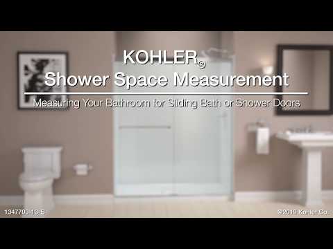 How to Measure for Sliding Shower Doors - Glass Shower Doors by Kohler