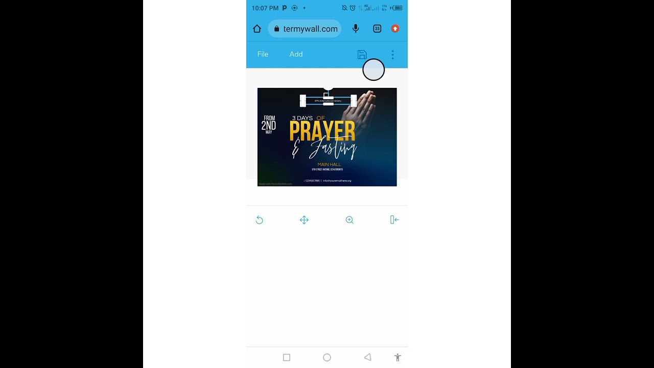 How to Design a Church flyer on Postermywall