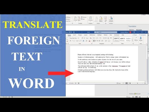 [Tutorial] TRANSLATE Foreign TEXT in Word Doc to English in Word 2019 & Office 365