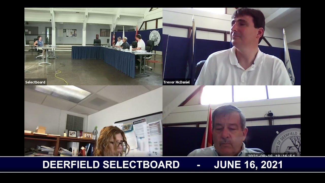 Deerfield Selectboard - June 16, 2021