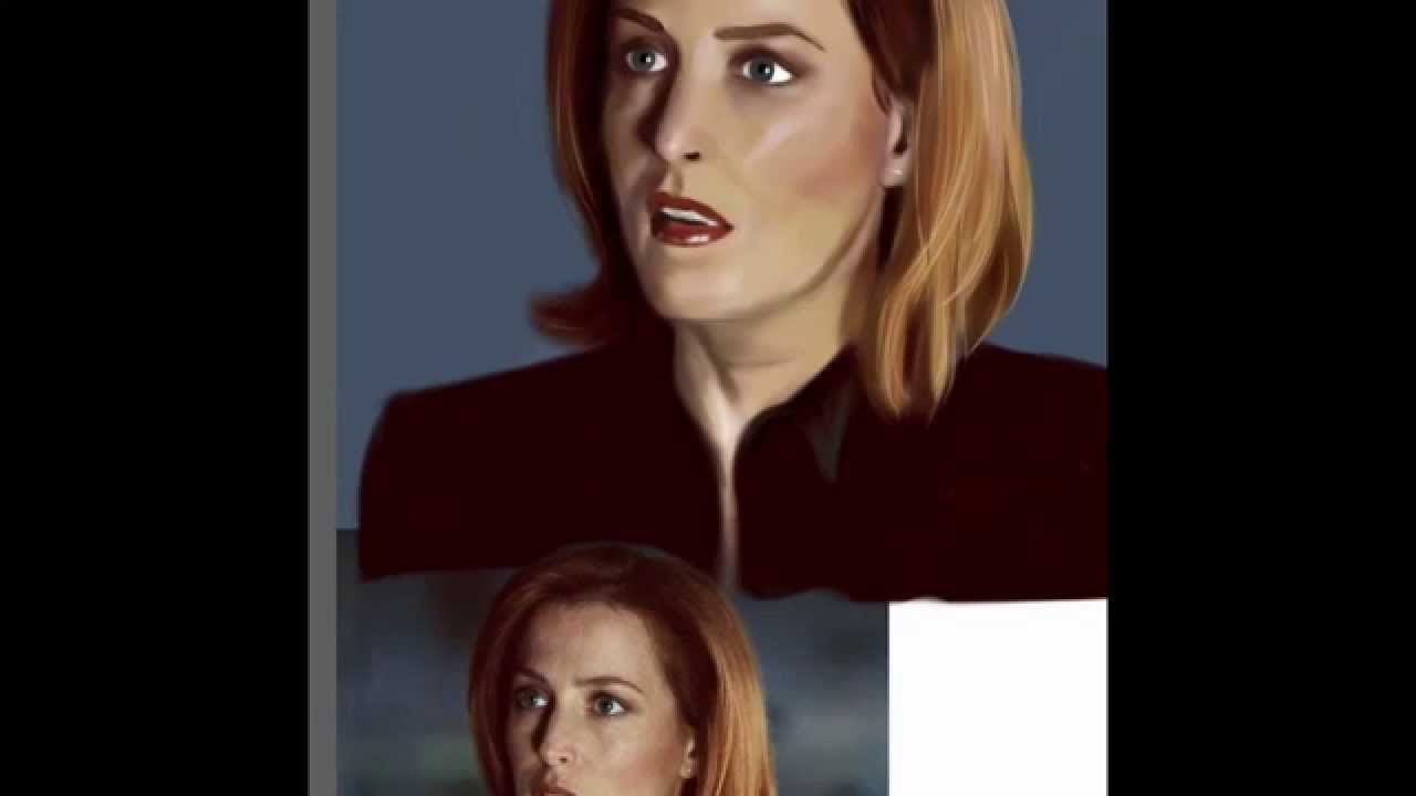 Dana Scully - iPad Painting process
