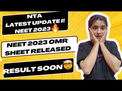 NEET 2023 OMR Sheet RELEASED 🤯 | 2 big announcement for Neetaspirants #neet2023
