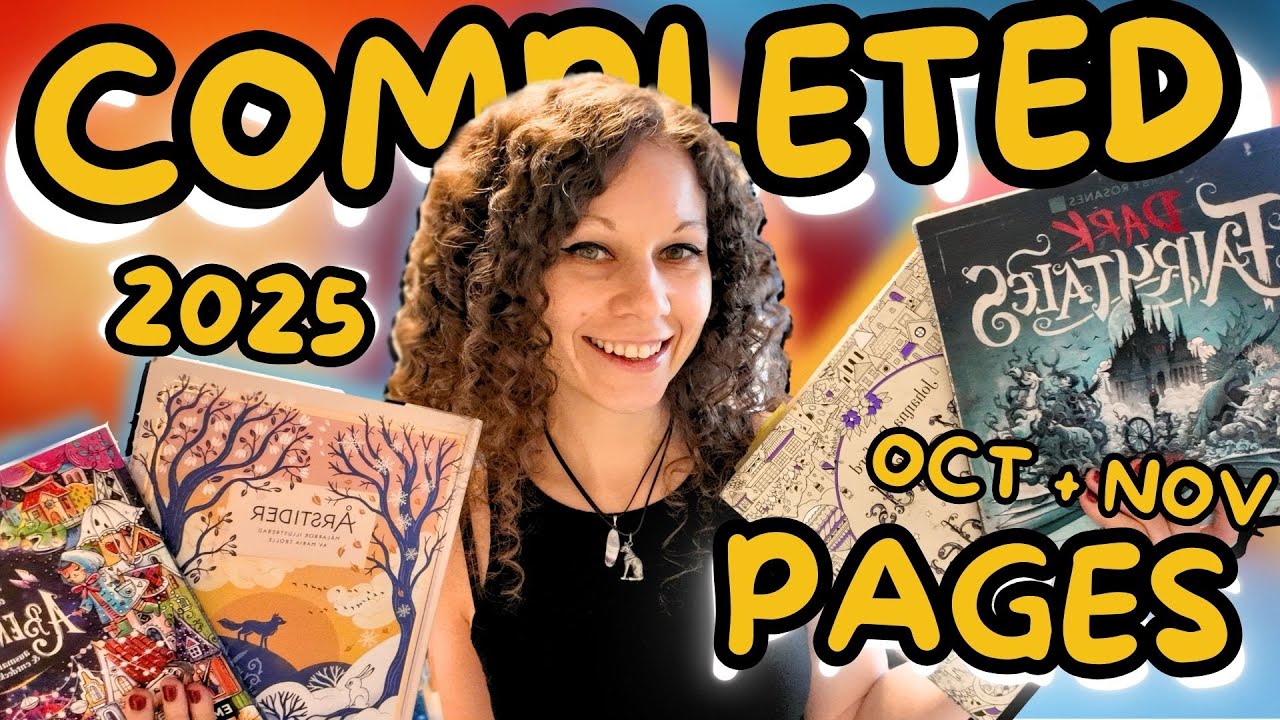 🐈 All My 2025 COMPLETED Adult Coloring Pages I Colored in October - November