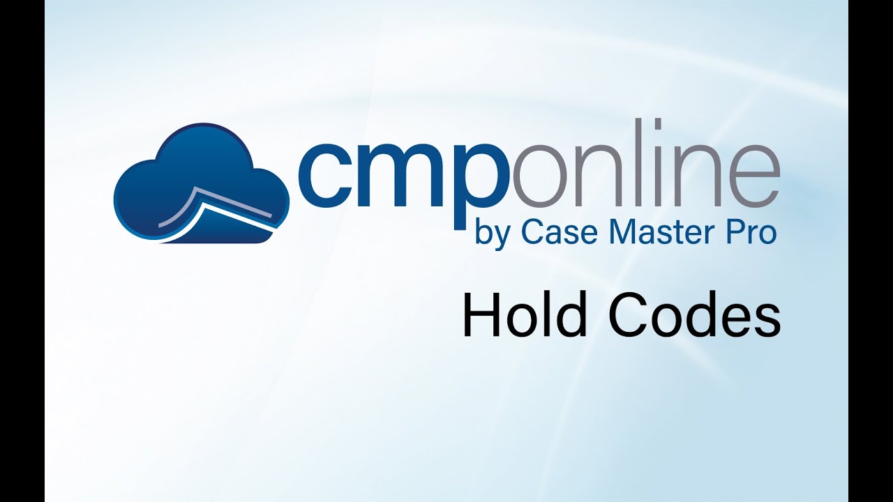 CMPOnline - Hold Codes