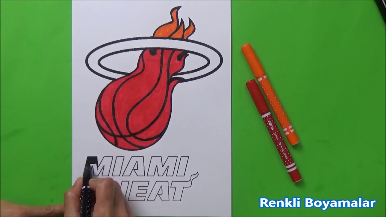 Miami Heat Logo Coloring (NBA)