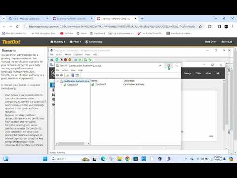 7.5.6 Manage Certificates : TestOut
