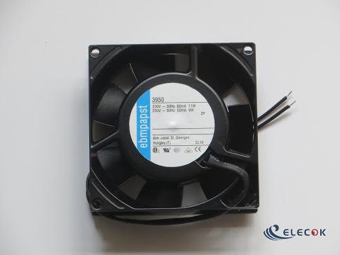 3950 230V 11W 2wires Cooling Fan