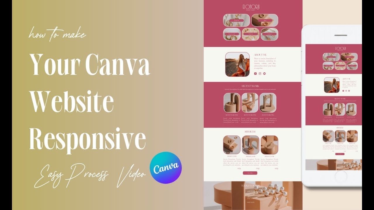How to Make Your Canva Website Responsive ✦ #canvawebsitedesign