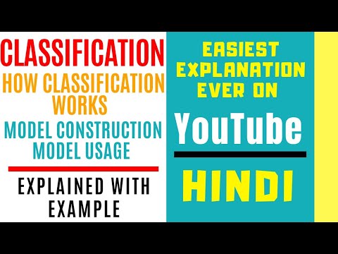 Classification ll How Classification Works ll Model Construction and Model Usage Explained in Hindi