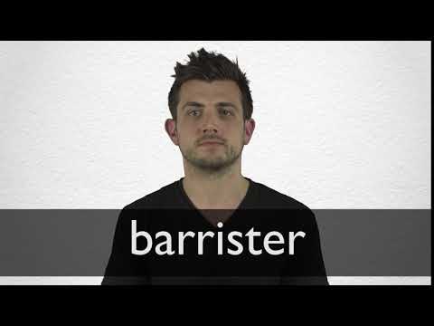 How to pronounce BARRISTER in British English