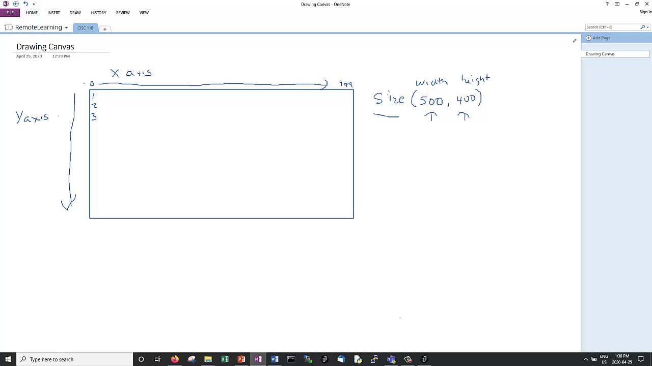Processing Coordinate System