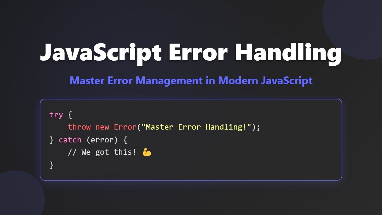 JavaScript Error Handling: A Beginner's Guide with Try-Catch, Async/Await & Debugging