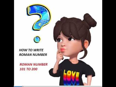 roman number 100।roman numbers 101 to 200 || roman numerals 101 to 200 || roman number 101 to 200||