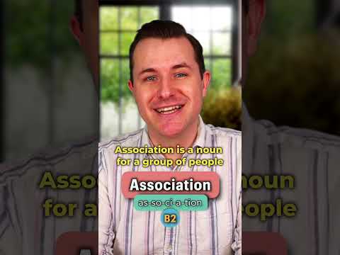 Association - Meaning, Pronunciation, Synonyms and an Example Sentence (English Word of the Day)