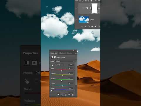 Add Realistic Clouds In Photoshop in 15 seconds !!