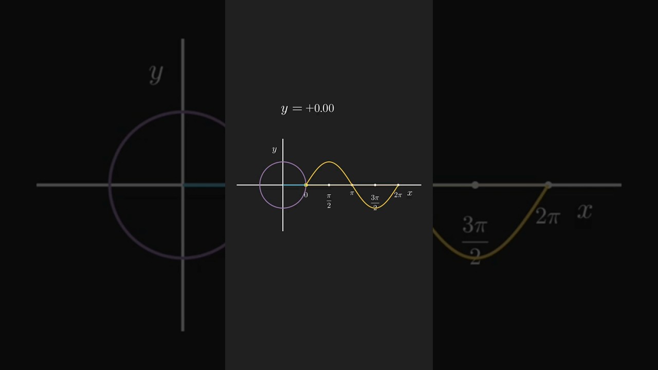the sine function #math #animation #study #learn #trigonometry