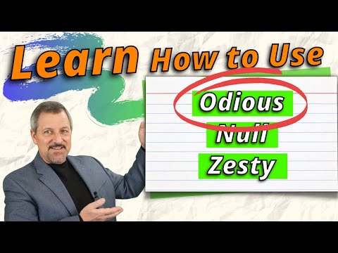 How to Learn and Use Advanced Vocabulary Word Odious #shorts