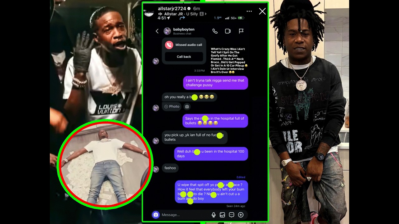 AllStar Jr Expose DMs Between Him & NBA Ben10 In The Hospital | 