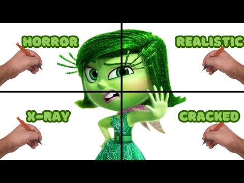 Drawing Disgust - Inside Out - 4 Different Styles!