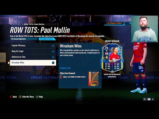 Paul Mullin Rest of the World TOTS objective: FIFA 23 Paul Mullin Rest ...