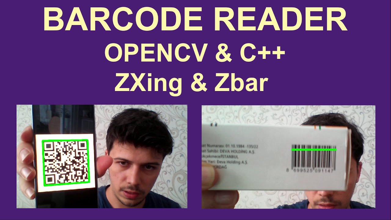 Barcode Scanner Project with OpenCV and C++ | Zxing and Zbar