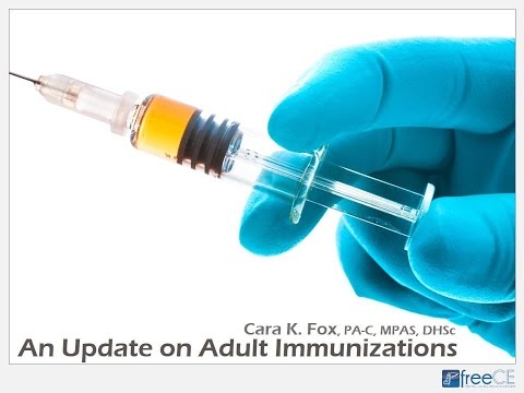 An Update on Adult Immunizations