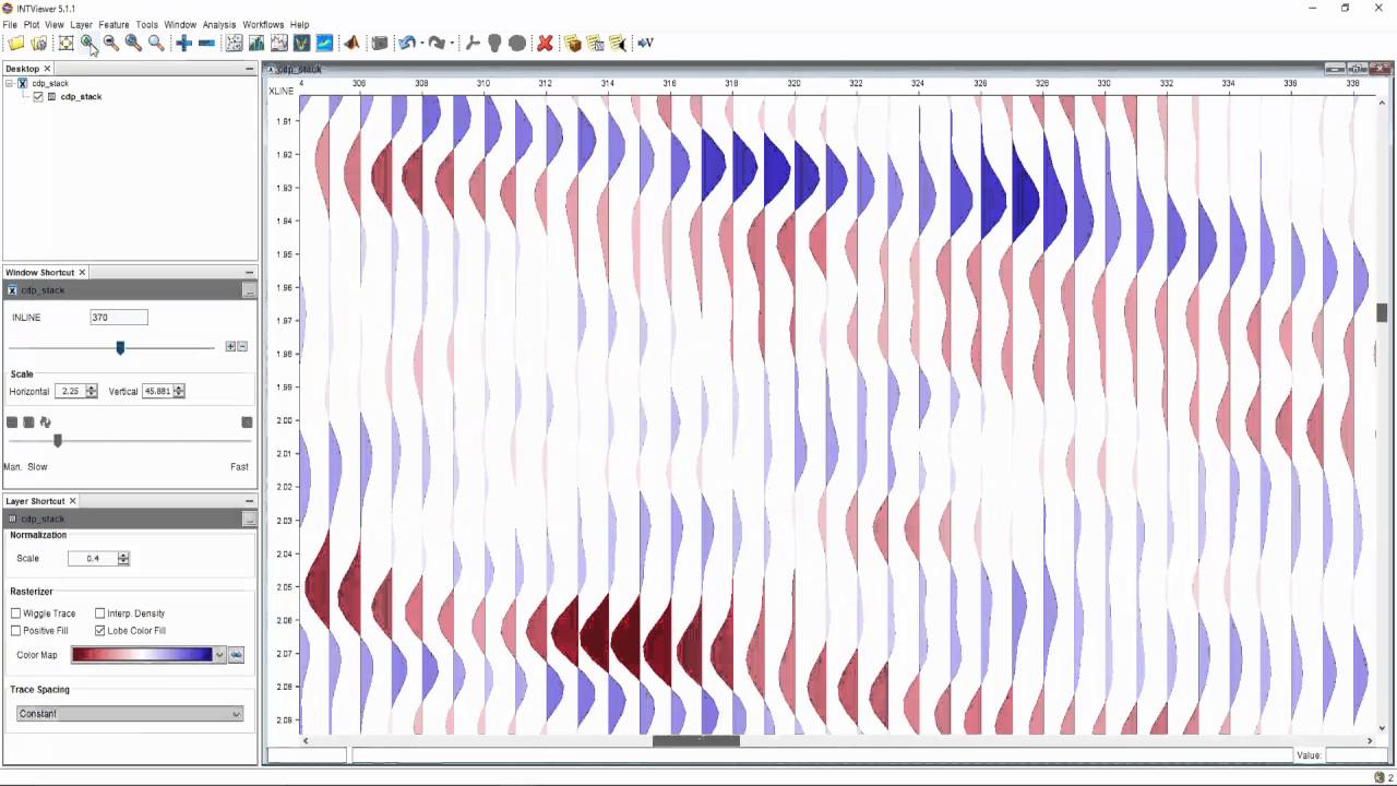 INTViewer: Loading and Viewing Seismic Data