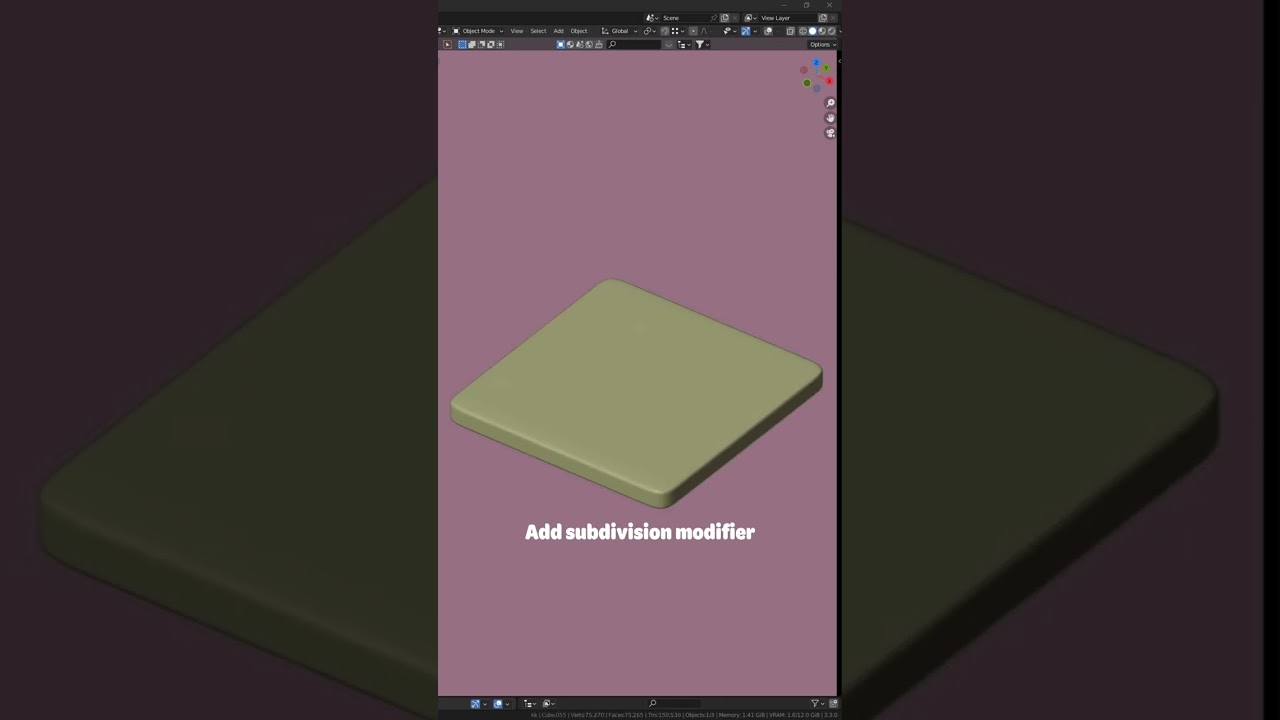 Make water in blender #b3d #blender3d #blendertutorial