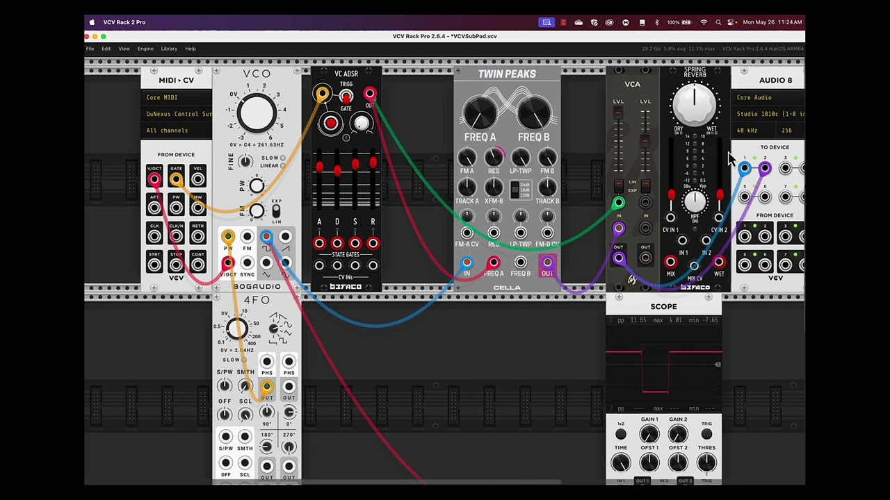 VCV 04 - Subtractive Synthesis Pad