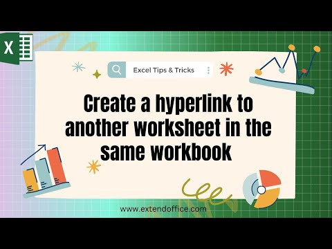 Create a hyperlink to another worksheet in the same workbook in Excel