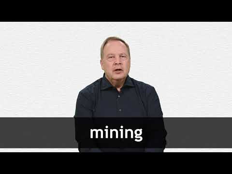 How to pronounce MINING in American English