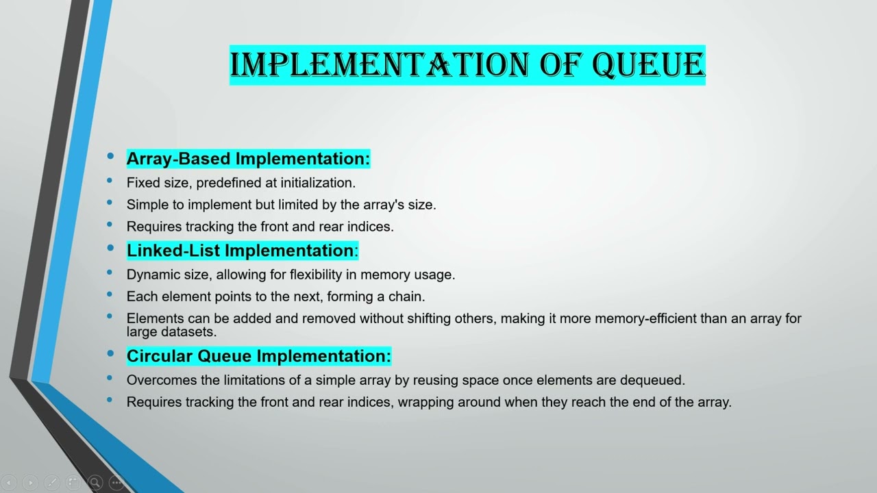 Power Point Presentation|ppt| for Introduction of Queue in Data Structure