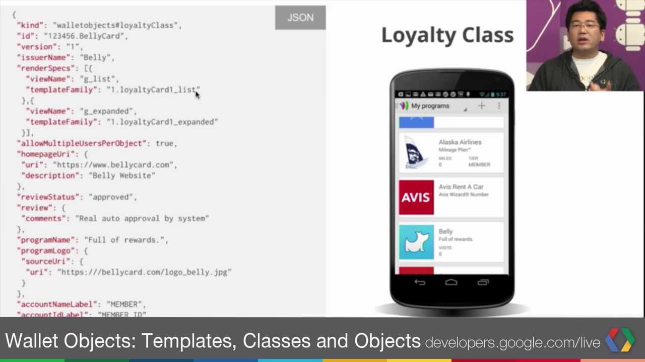 Wallet Objects Concepts: Templates, Classes and Objects
