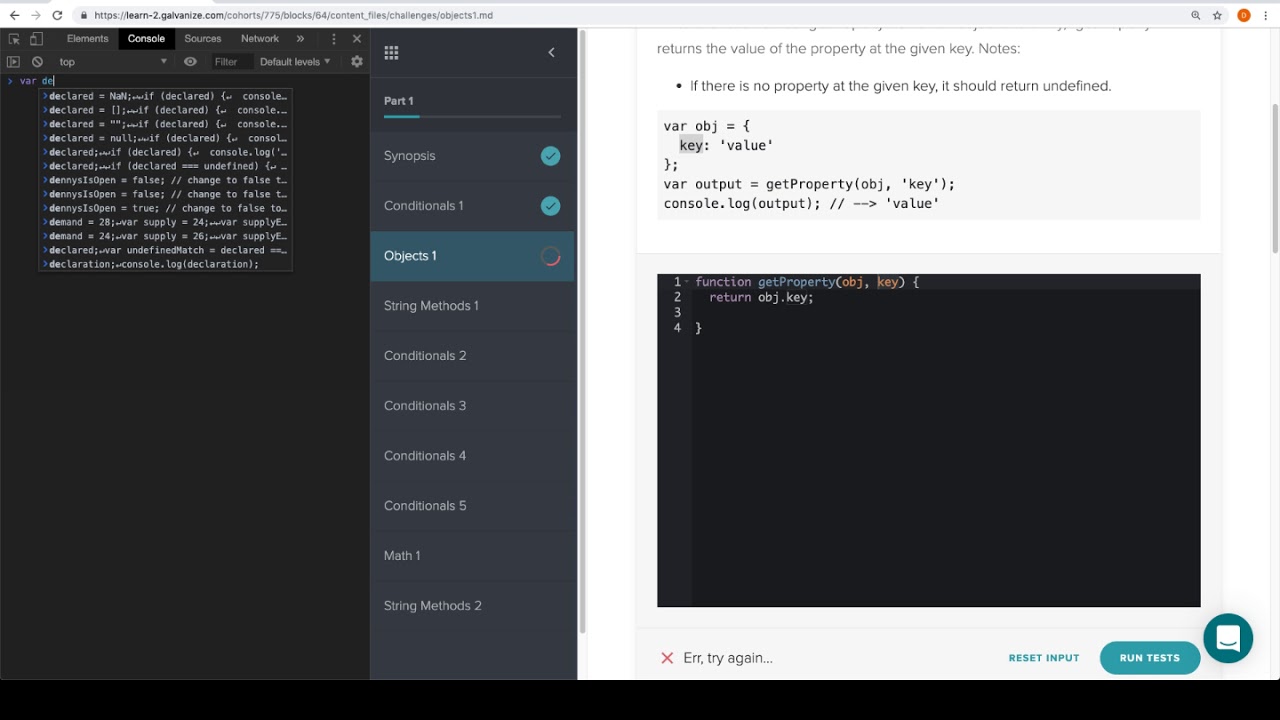 Module 1 - Objects 1