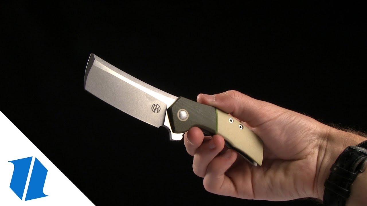 TuffKnives Geoff Blauvelt Custom Mini Nakiri Knife WH Micarta/OD G-10 ...