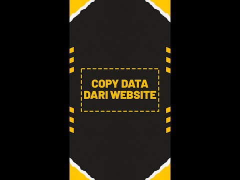 Cara copy data dari website | SHORT | Kaemnur