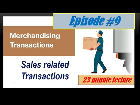 Episode 9- Accounting for Sale of merchandise ,sales discounts, returns, freight & shipping terms