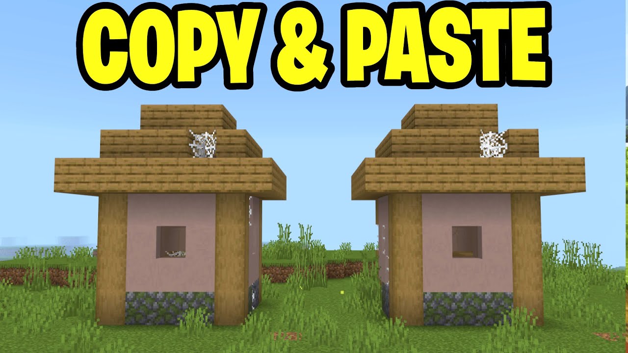 How To Copy And Paste Builds In Minecraft Bedrock! - Tutorial