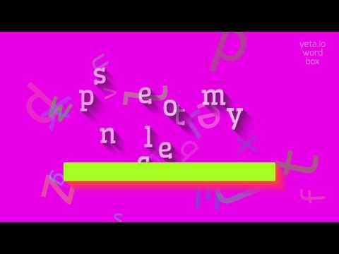 How to say "splenectomy"! (High Quality Voices)