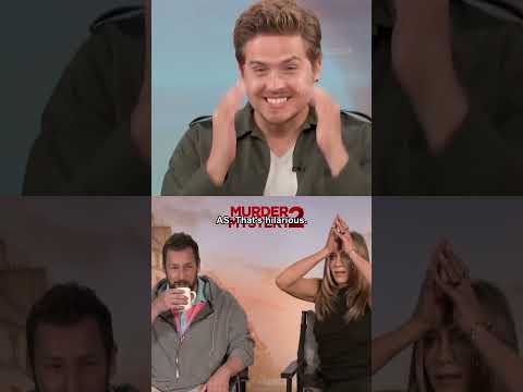 #DylanSprouse reacts to #AdamSandler’s Paris run-in with him! 😅