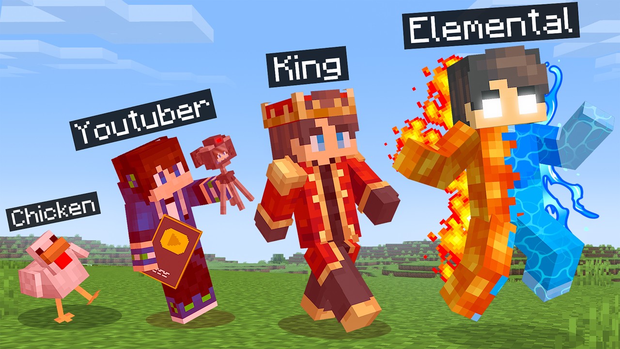 Minecraft, But If I Take Damage I Switch Lives