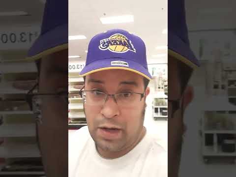 my brand new LA Lakers purple hat