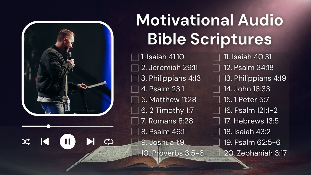 20 Uplifting Bible Verses for Strength and Encouragement | GOSPEL AUDIO