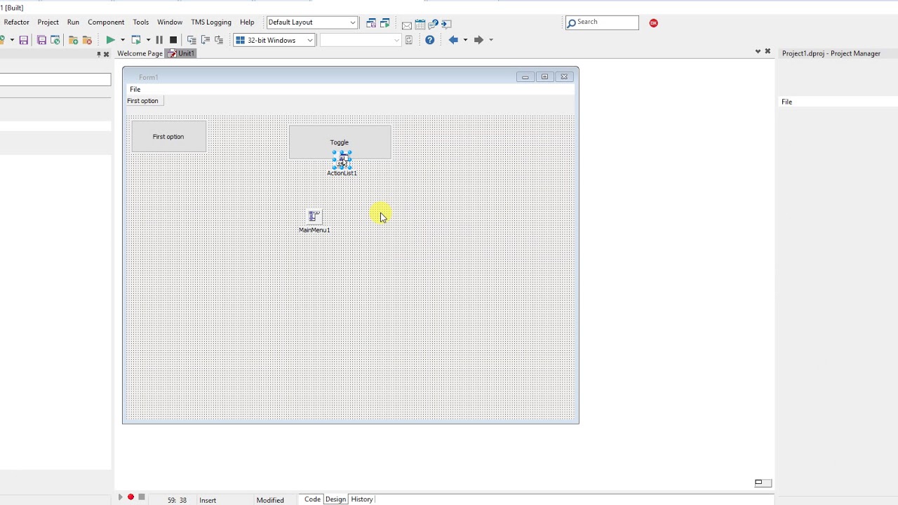 Delphi TAction objects