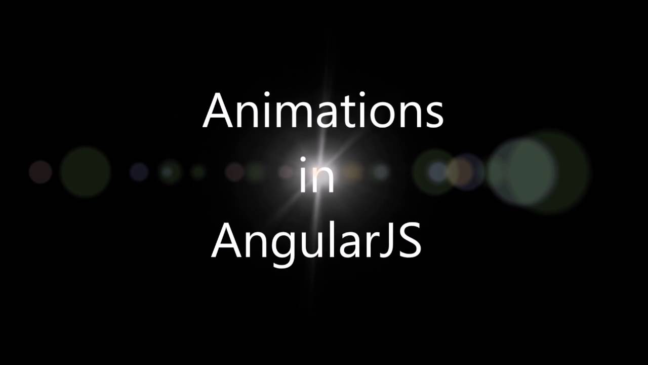 AngularJS Animations