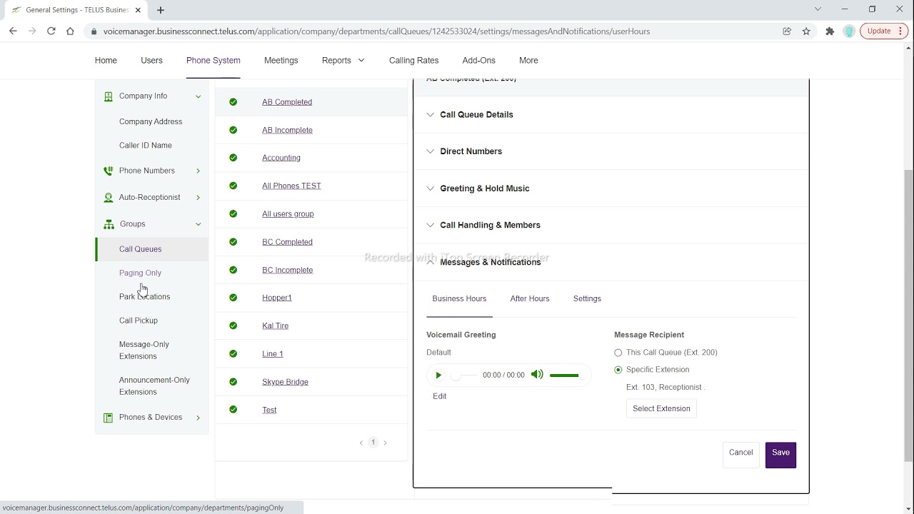 Telus Business Connect Group Overview