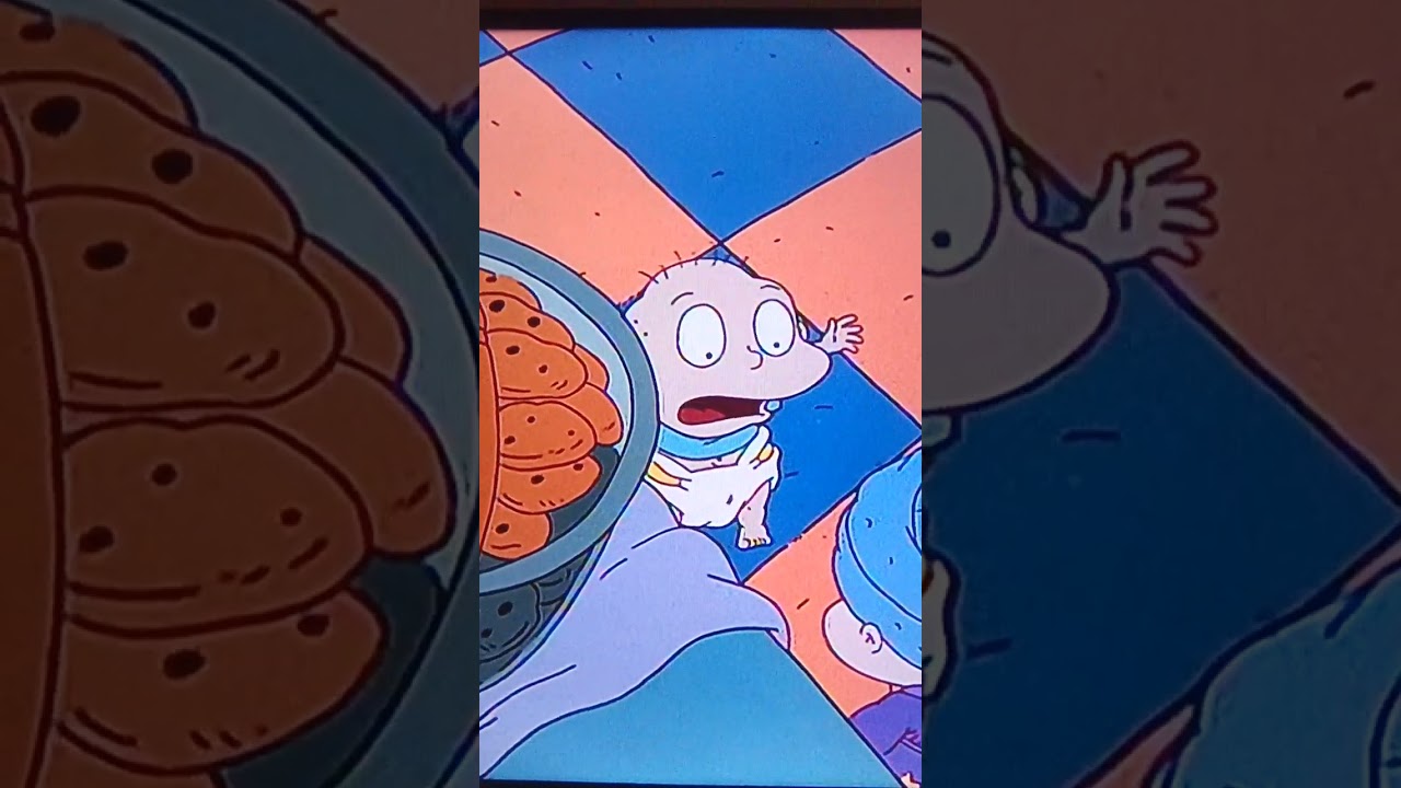 Angelica gets hit by the pizza and needs a bath