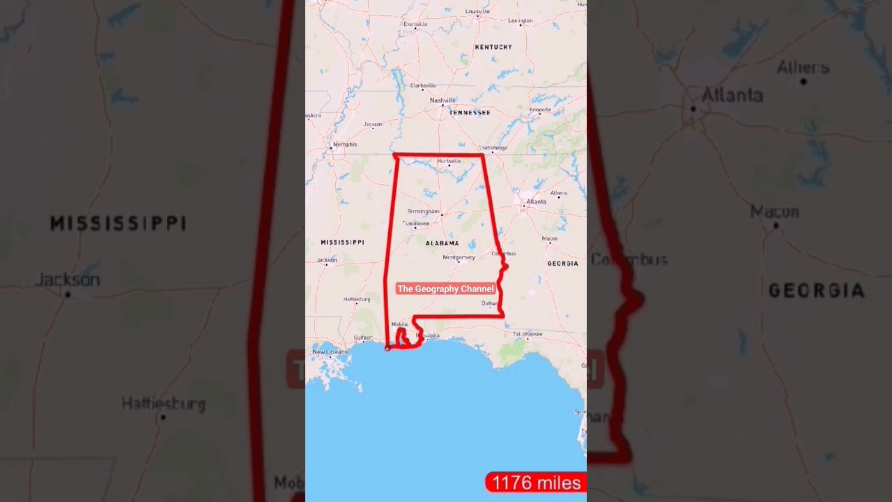 Alabama map