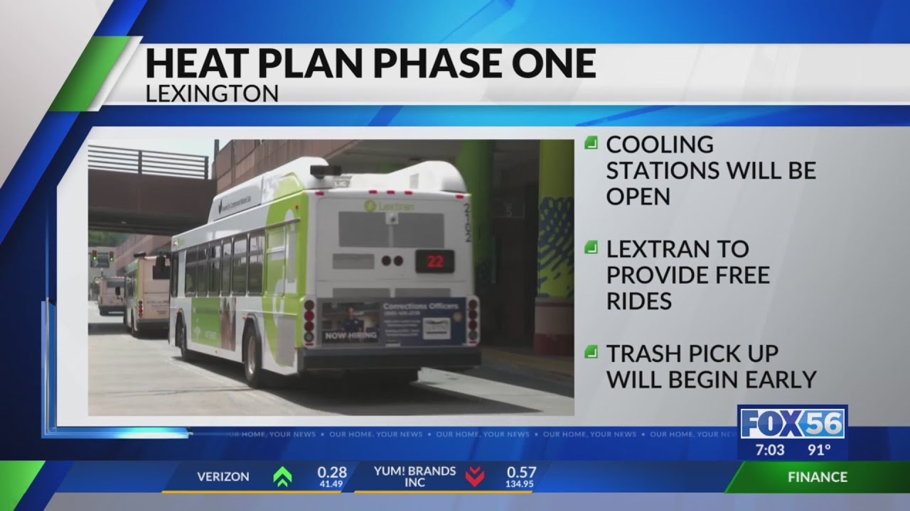 Lexington activates phase 1 of heat plan