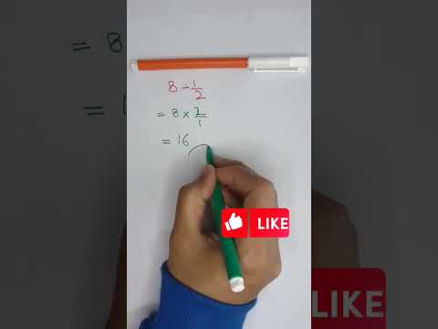 8 รท 1/2 | Whole Numbers Divided by Fractions| Flip the Fraction